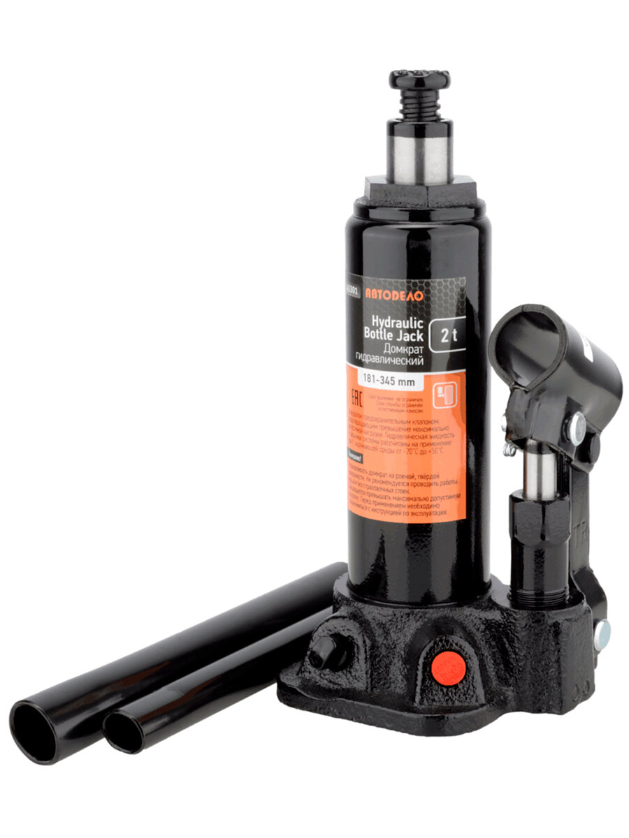 Домкрат гидравлический 2.0т 181-345 мм. в футляре АвтоDело 43301