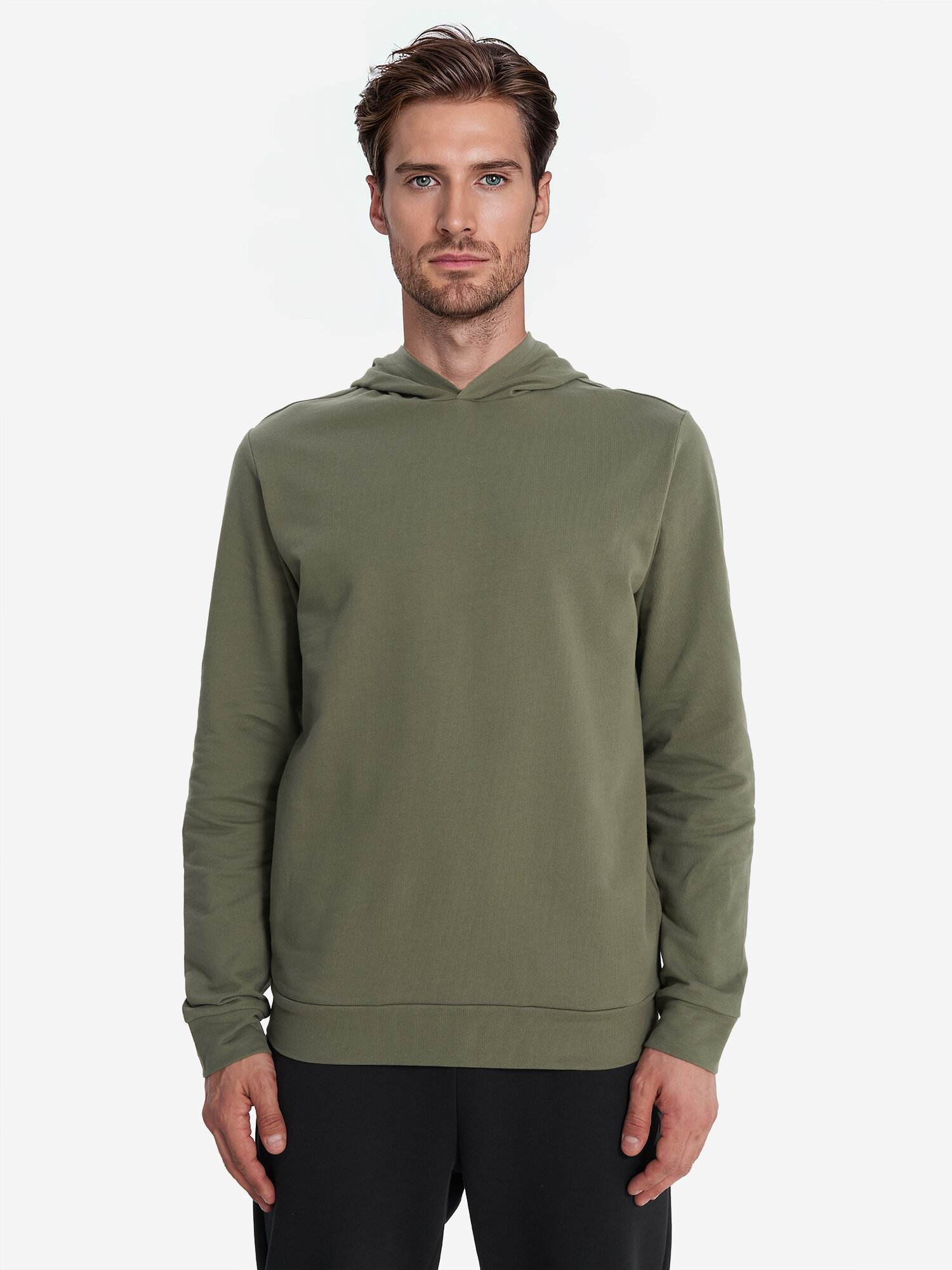 Худи MATRIX SPORT MSM Hooded fleece jumpers w/o zip, размер 52, , милитари — фото 1