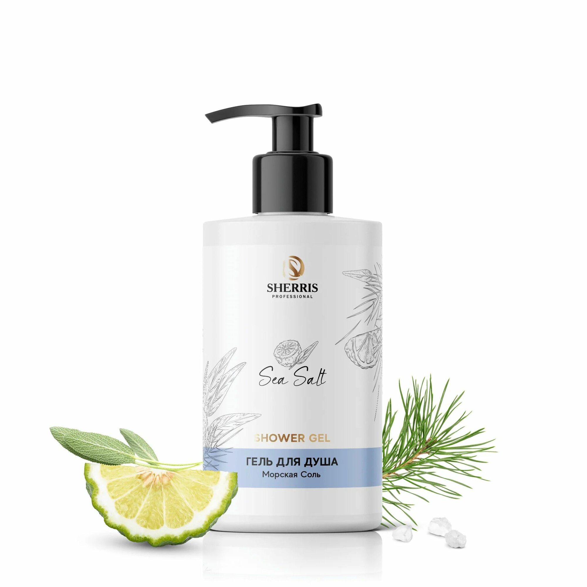 Гель для душа Sea Salt Морская соль SHERRIS, 400 мл