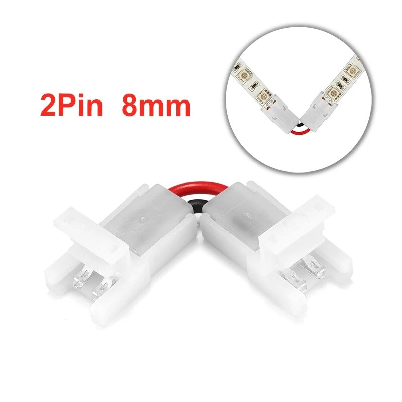 Разъем для светодиодной ленты 2 pin 8mm