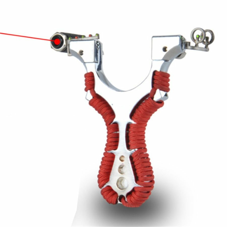 Охотничий рогатка с лазерным прицелом из сплава, для стрельбы по мишеням