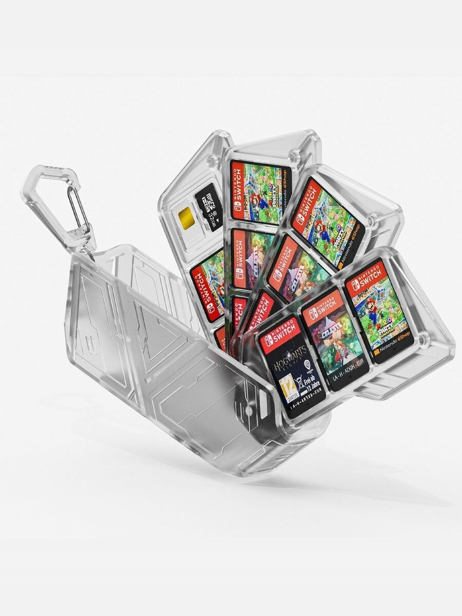 Чехол для карт Nintendo Switch 2, Прозрачный