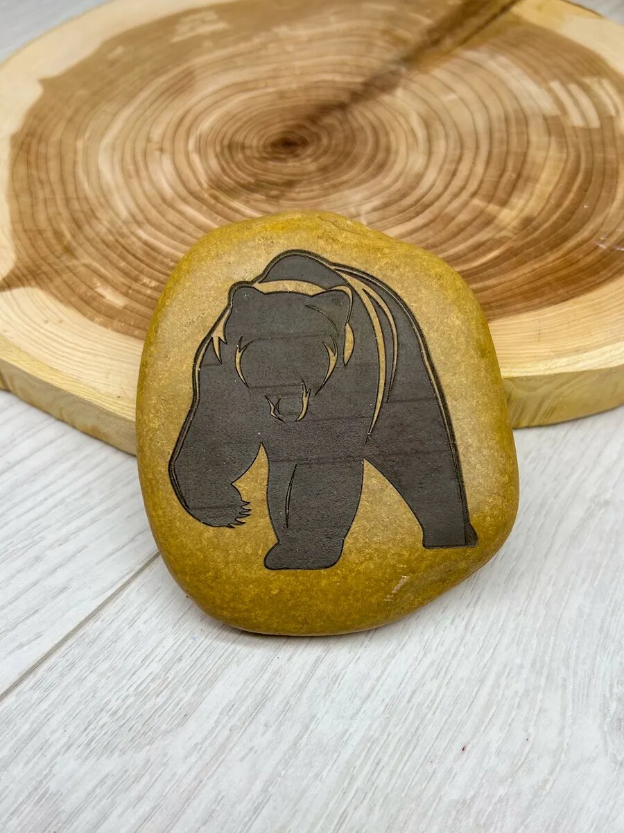 Фигурка декоративная "Каменный медведь" 8 см