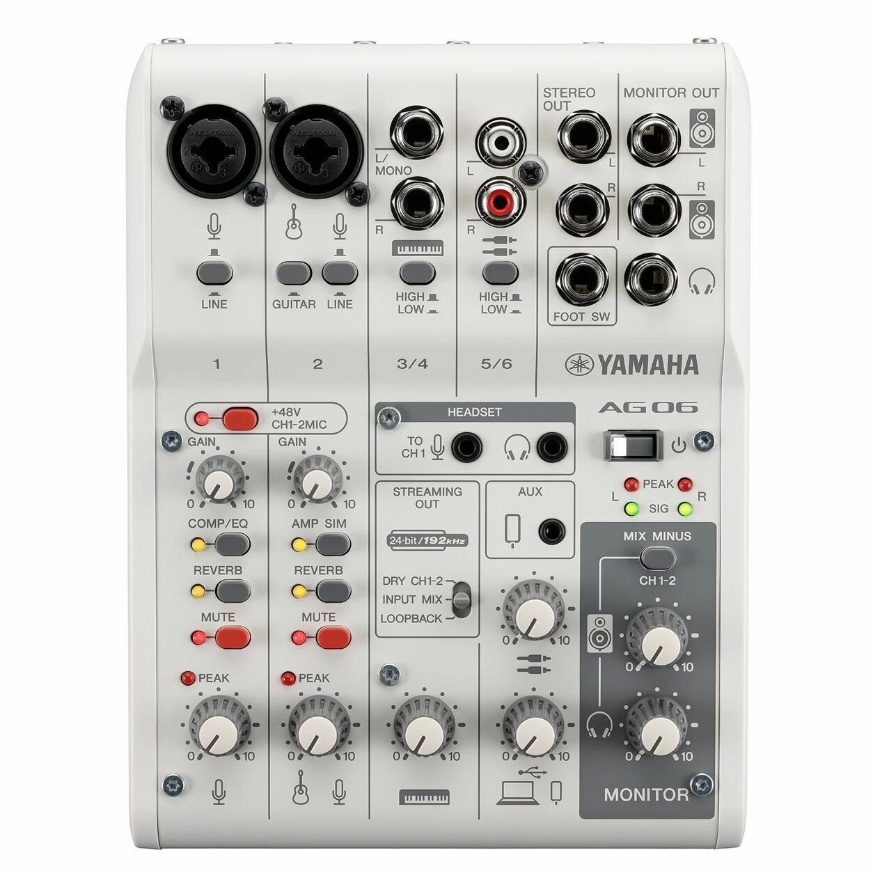 Yamaha AG06MK2 White