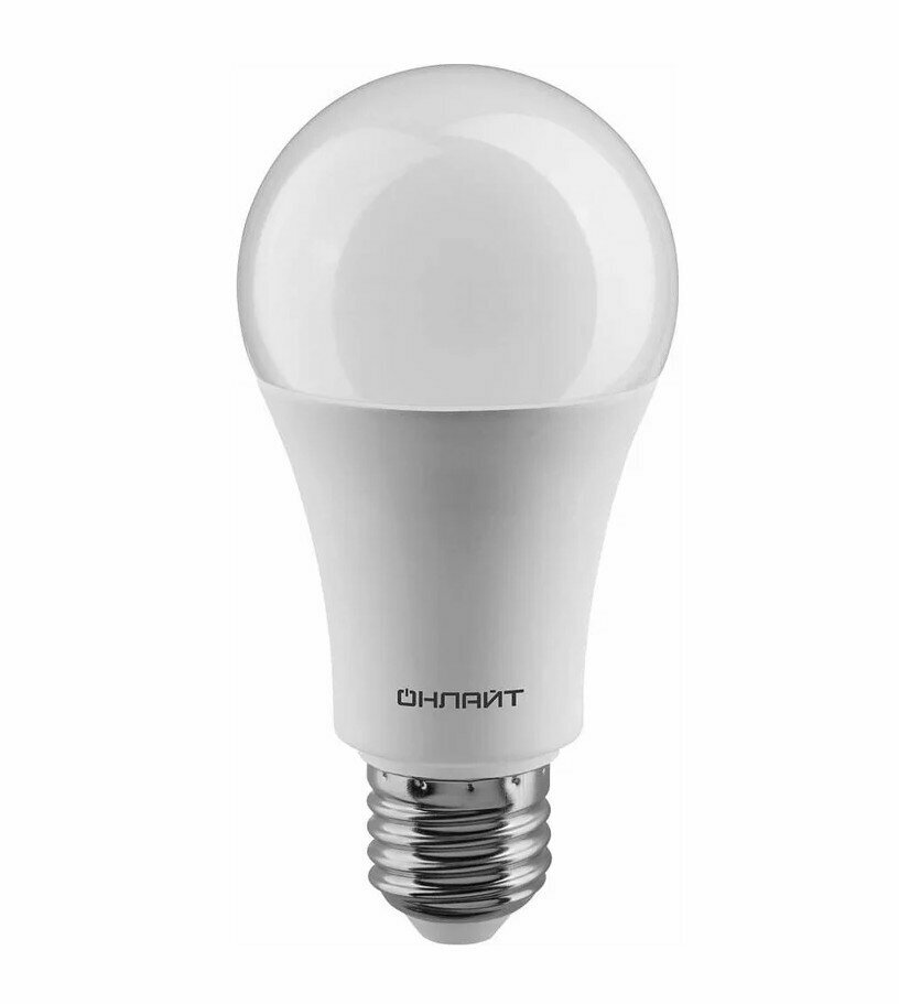 Лампа Онлайт OLL-A60-20-230-6.5K-E27, светодиодная, энергосберегающая, 20Вт, цоколь E27