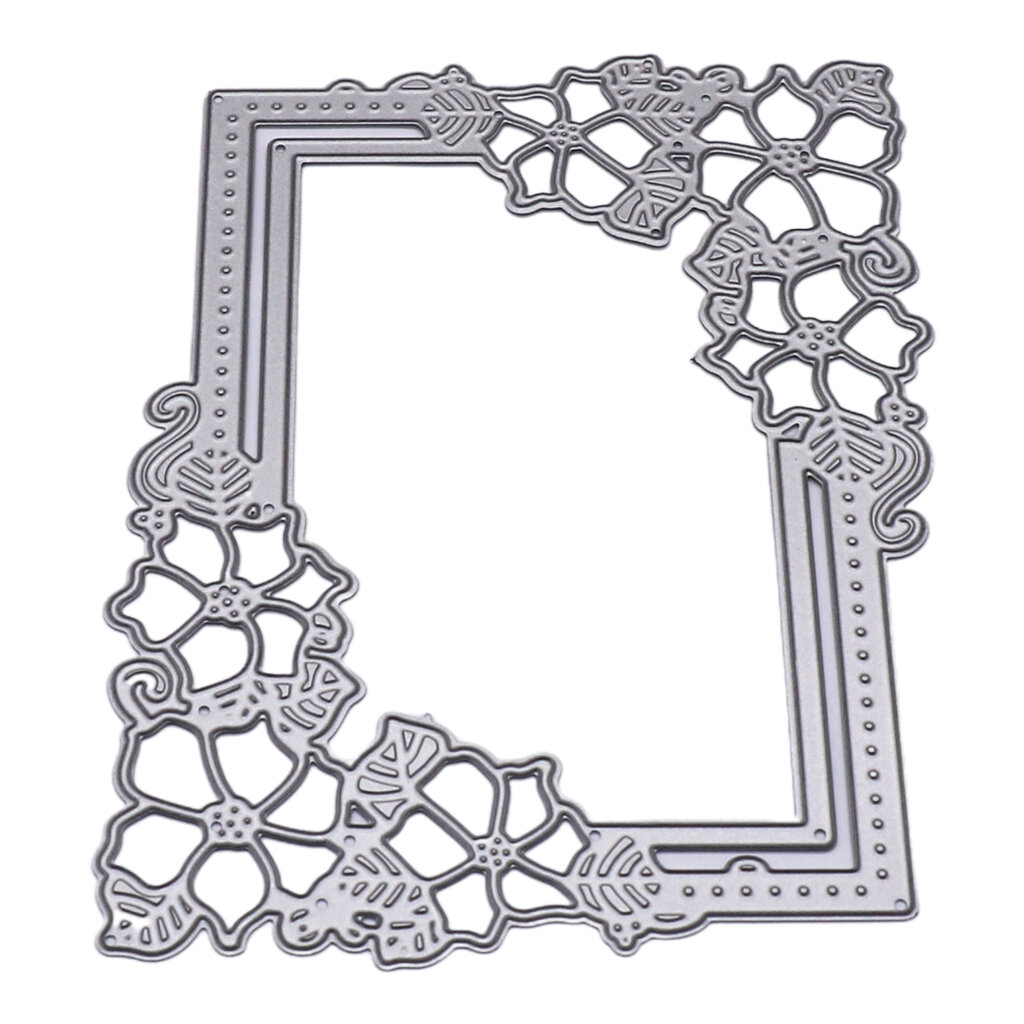 Полый Цветок Форма Фоторамки DIY Изделия Ручной Работы Режущие Штампы Металлические Трафареты для Резки Альбома для Скрапбукинга Гербовая Бумага