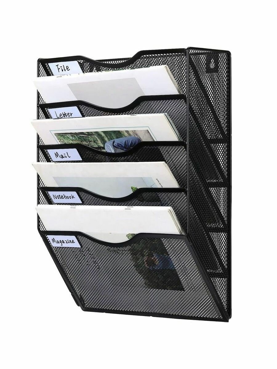 Лоток для бумаг металлический стойка для A4-размерных документов, многоуровневая организация для офиса