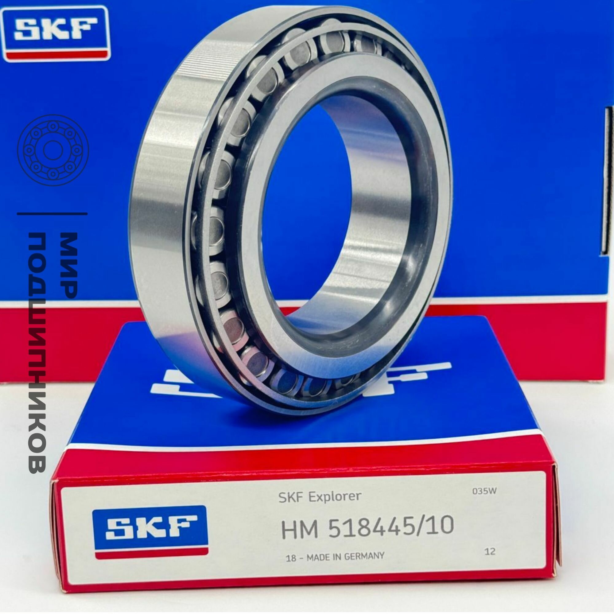 Подшипник роликовый конический HM518445/HM518410 SKF аналог VKHB2227 ( 88.9х152.4х39.688 ) Ступицы колес осей прицепов Fruehauf Propar и Montenegro