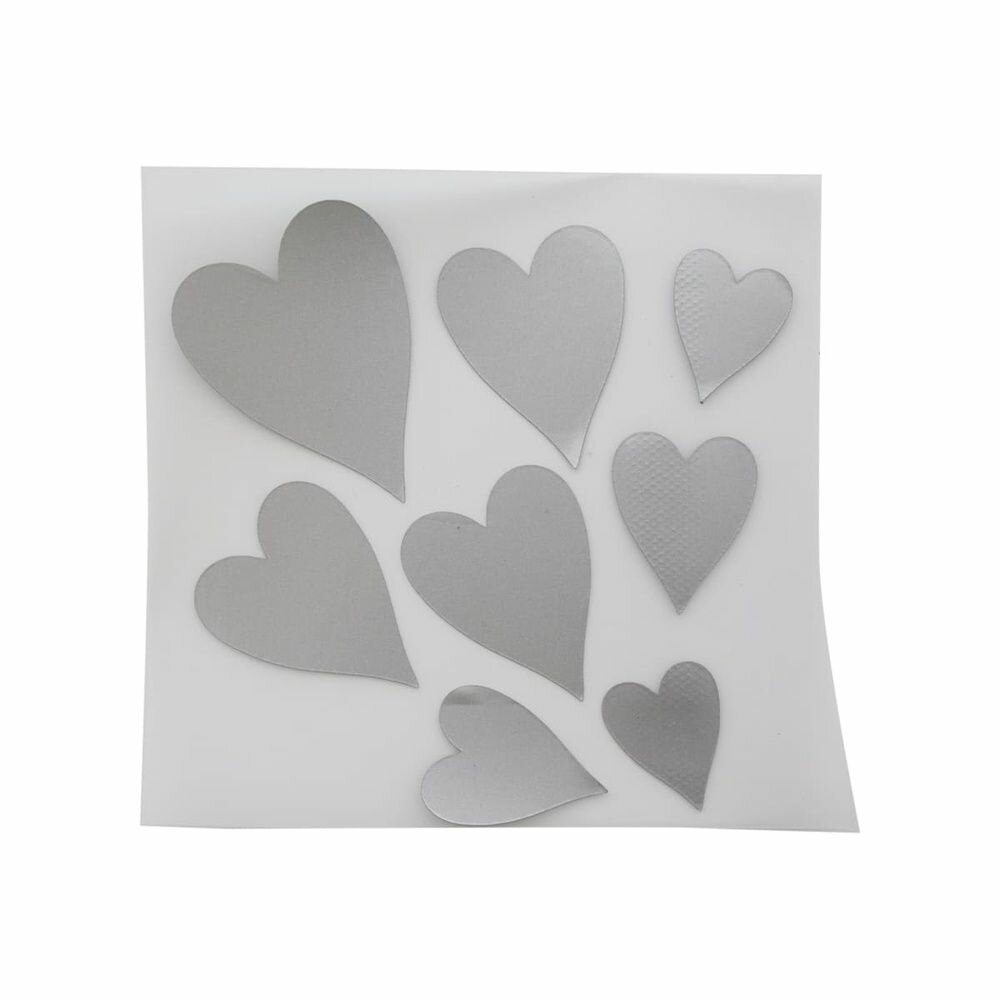 Набор наклеек на одежду айрис светоотражающие, Сердце, 1 шт