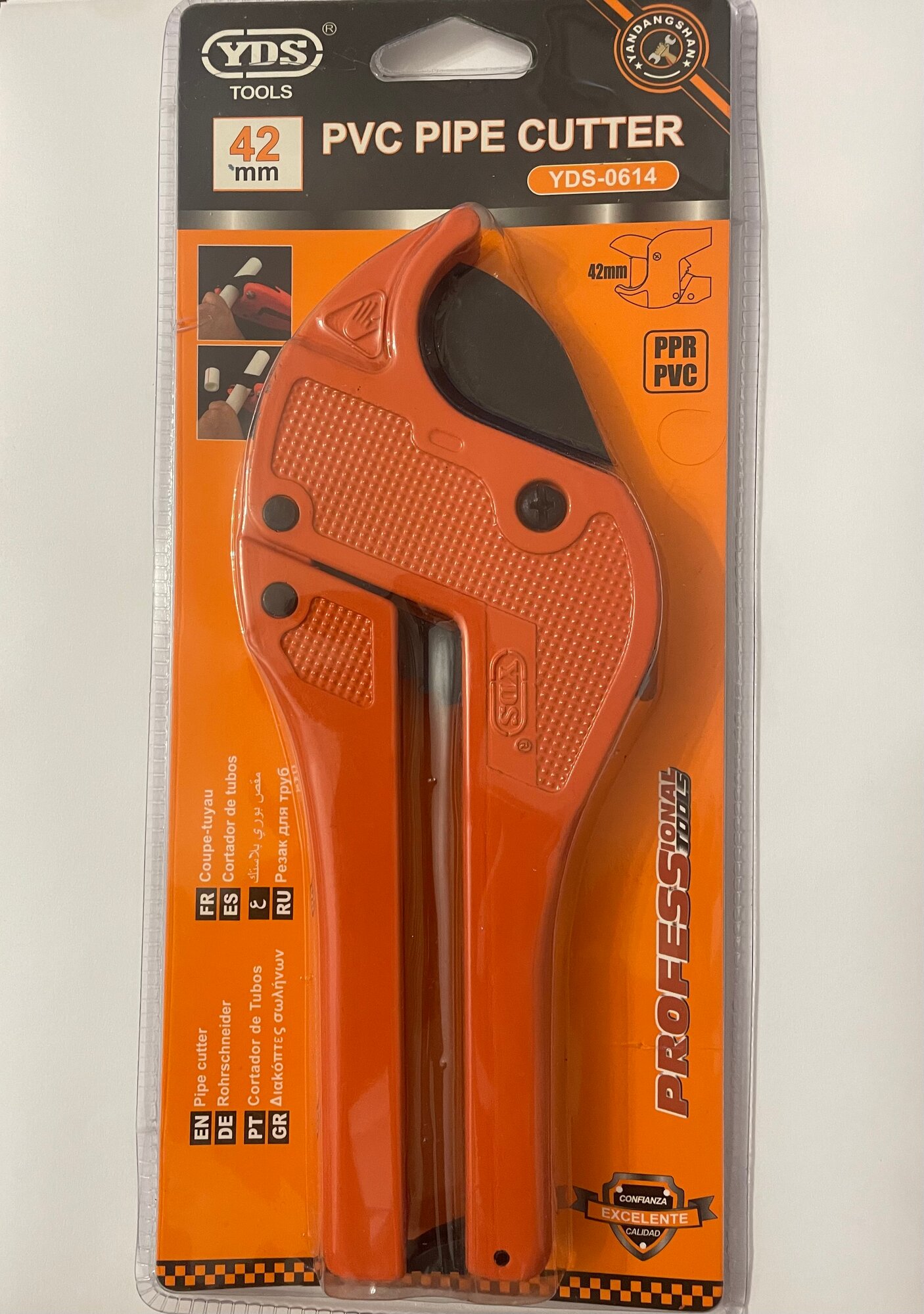 Ножницы полуавтоматические YDS для резки изд. из ПВХ и для металлопластиковых трубок 42 мм