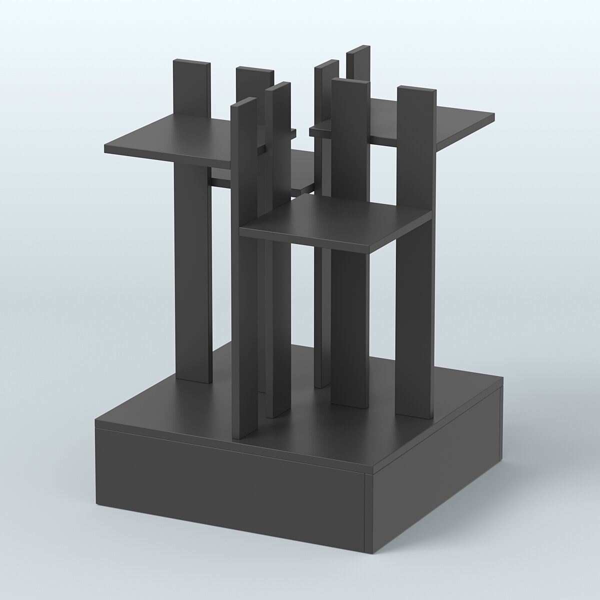 Подставка для Цветов Стойка цветочница №4, Черный. Производитель товара - компания ТОБ.