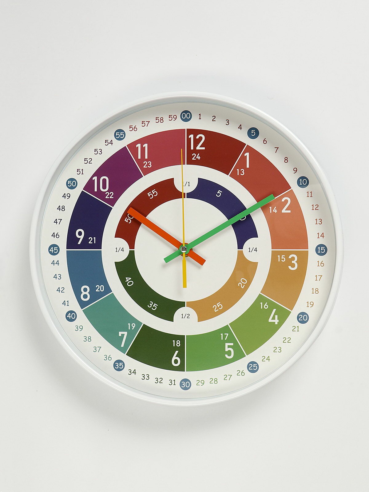 Часы настенные интерьерные "Секунда", бесшумные, плавный ход, d=30 см