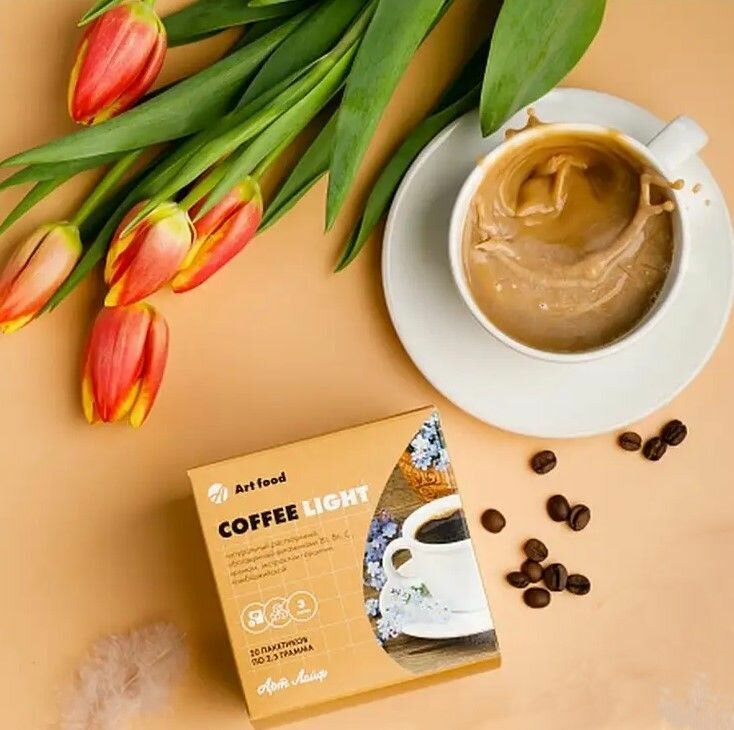 Кофе Арт Лайф "Coffee Light", обогащенный витаминами, средний вкус, растворимый