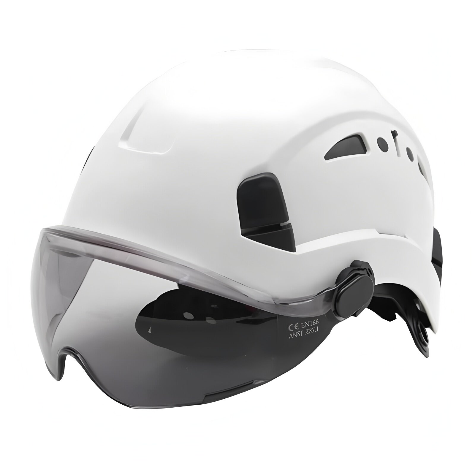 Строительная каска (защитный шлем) с регулируемыми солнцезащитными очками