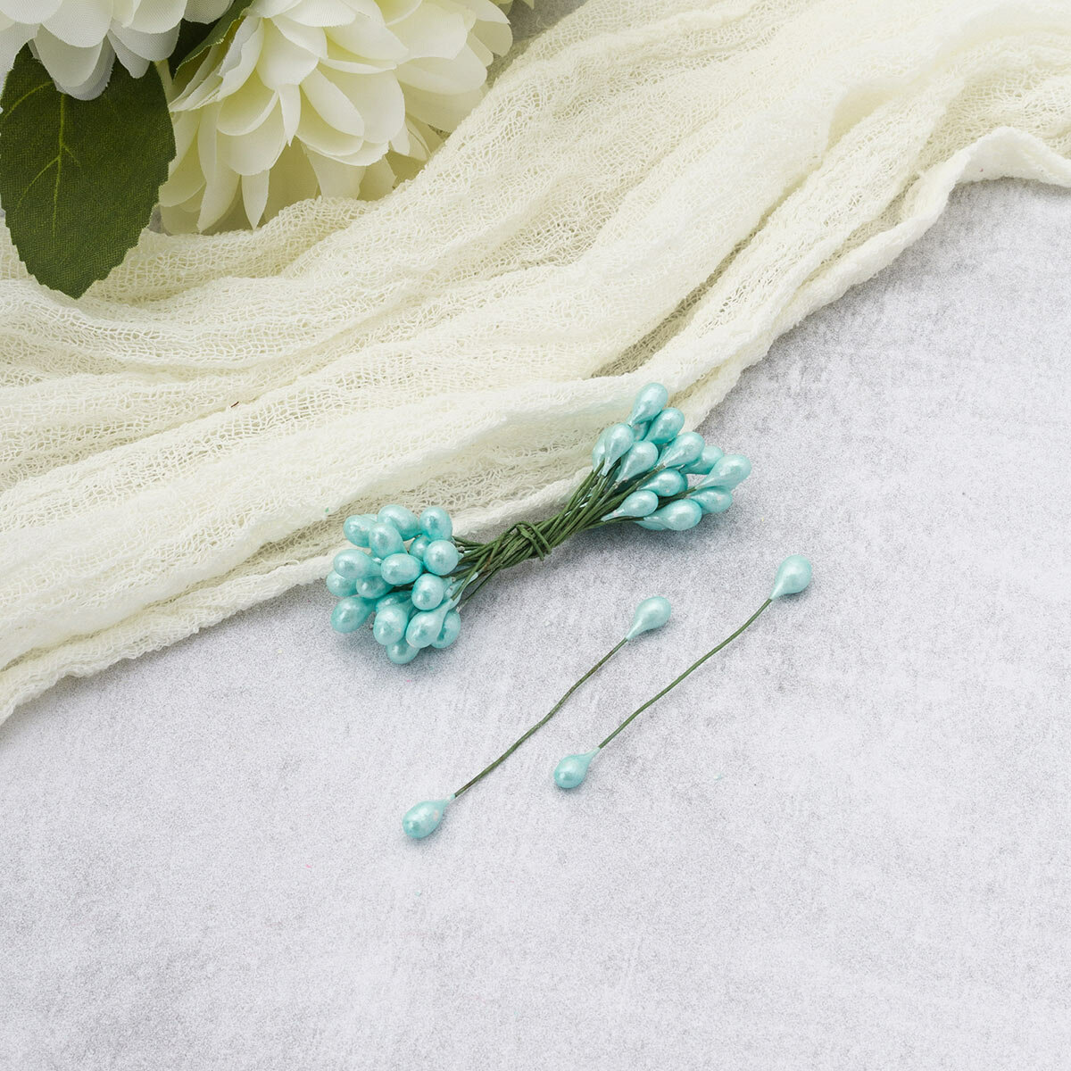 Тычинки для цветов Astra&Craft (AR561) 0,5*6 см, 10 гр (14 голубой)