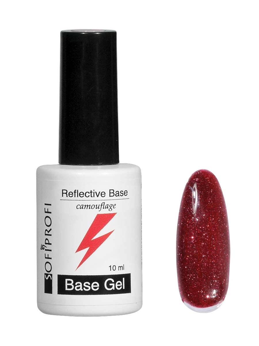 База светоотражающая для ногтей Тон 1303 Sofiprofi Reflective Base, 10 мл