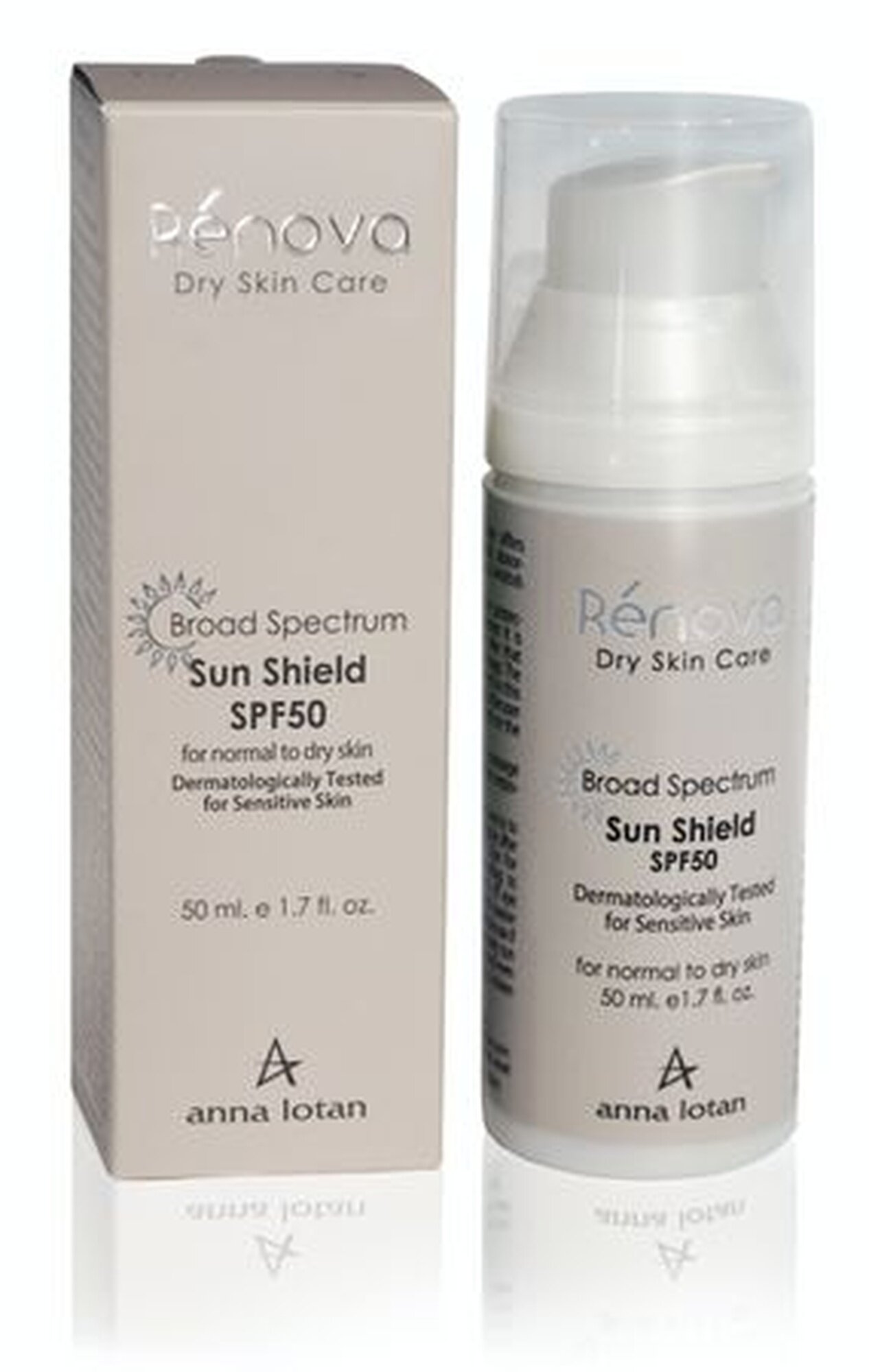 Anna Lotan Гипоаллергенный защитный крем для всех типов кожи SPF50 Renova Broad Spectrum Sun Shild SPF50 50 мл