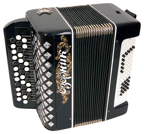 B24L-BLACK Баян «Озорник» 37х60-II, черный, Шуйская гармонь