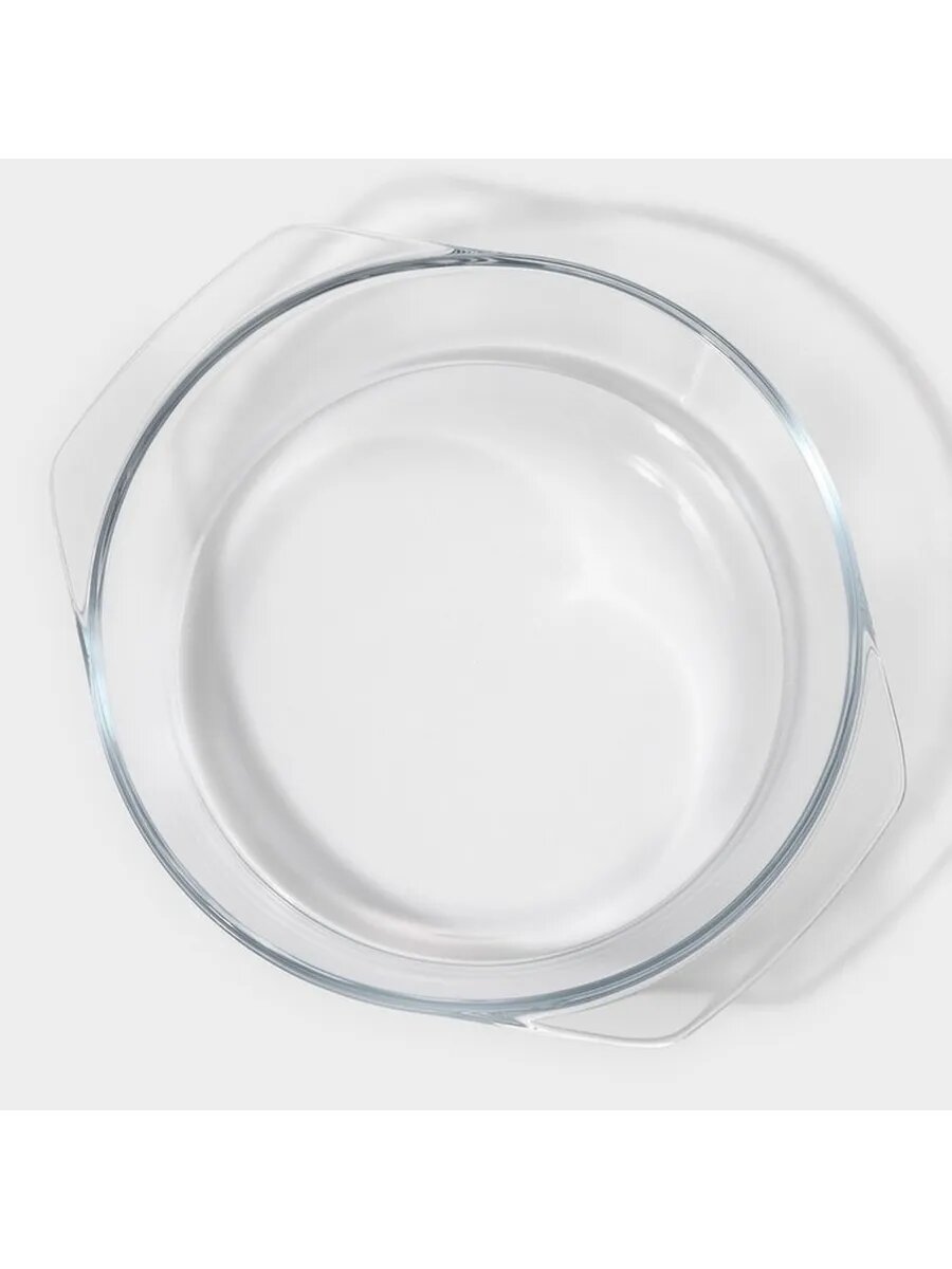 Кастрюля стеклянная с крышкой для запекания