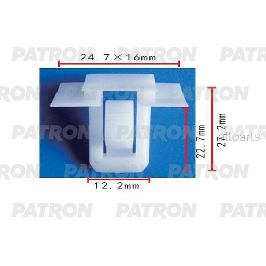 PATRON P37-1859 Клипса пластмассовая Chevrolet, GM применяемость: молдинги
