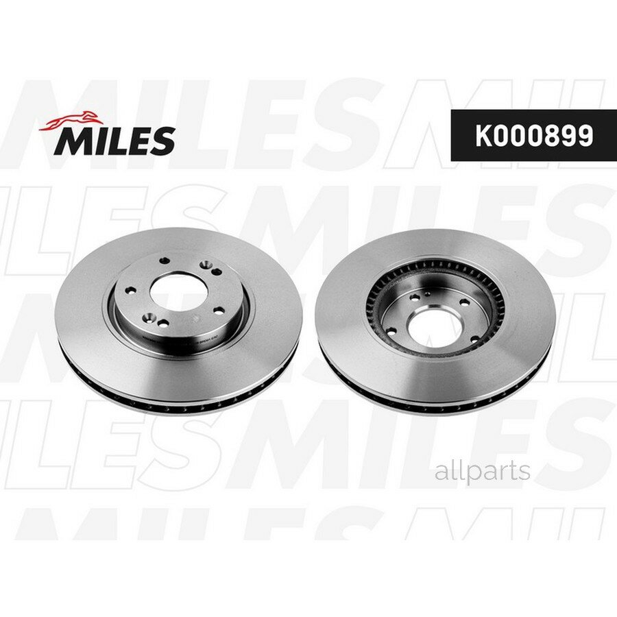 MILES K000899 Диск тормозной HYUNDAI i30 07- R16/KIA CEED 12- пер. вент. D 300мм.