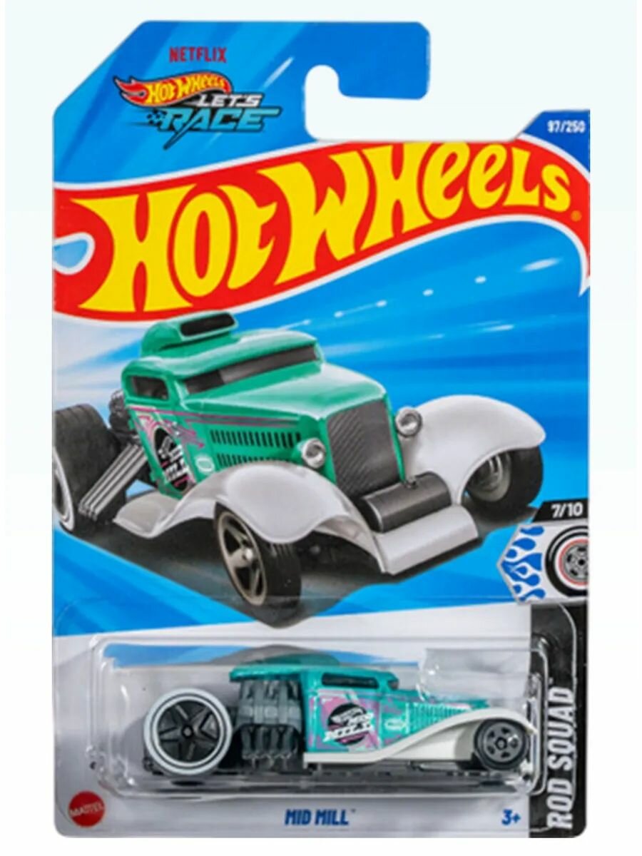 HYX79 Hot Wheels машинка металлическая игрушка коллекционная масштабная модель Mid Mill Кейс 2025