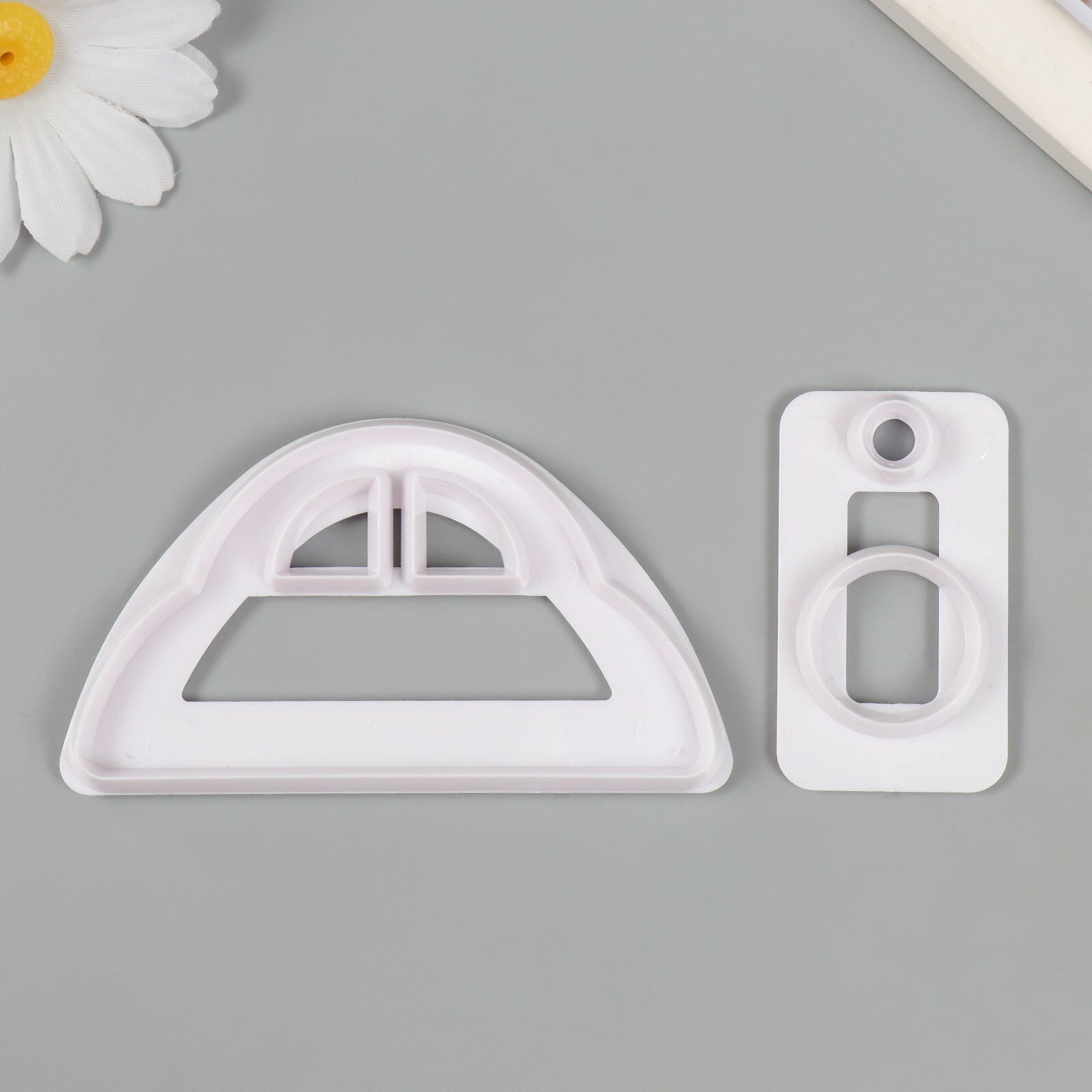 Формочки для лепки "Автомобиль", набор 2 шт, 3 x 5.2 см; 4.9 x 8.7 см