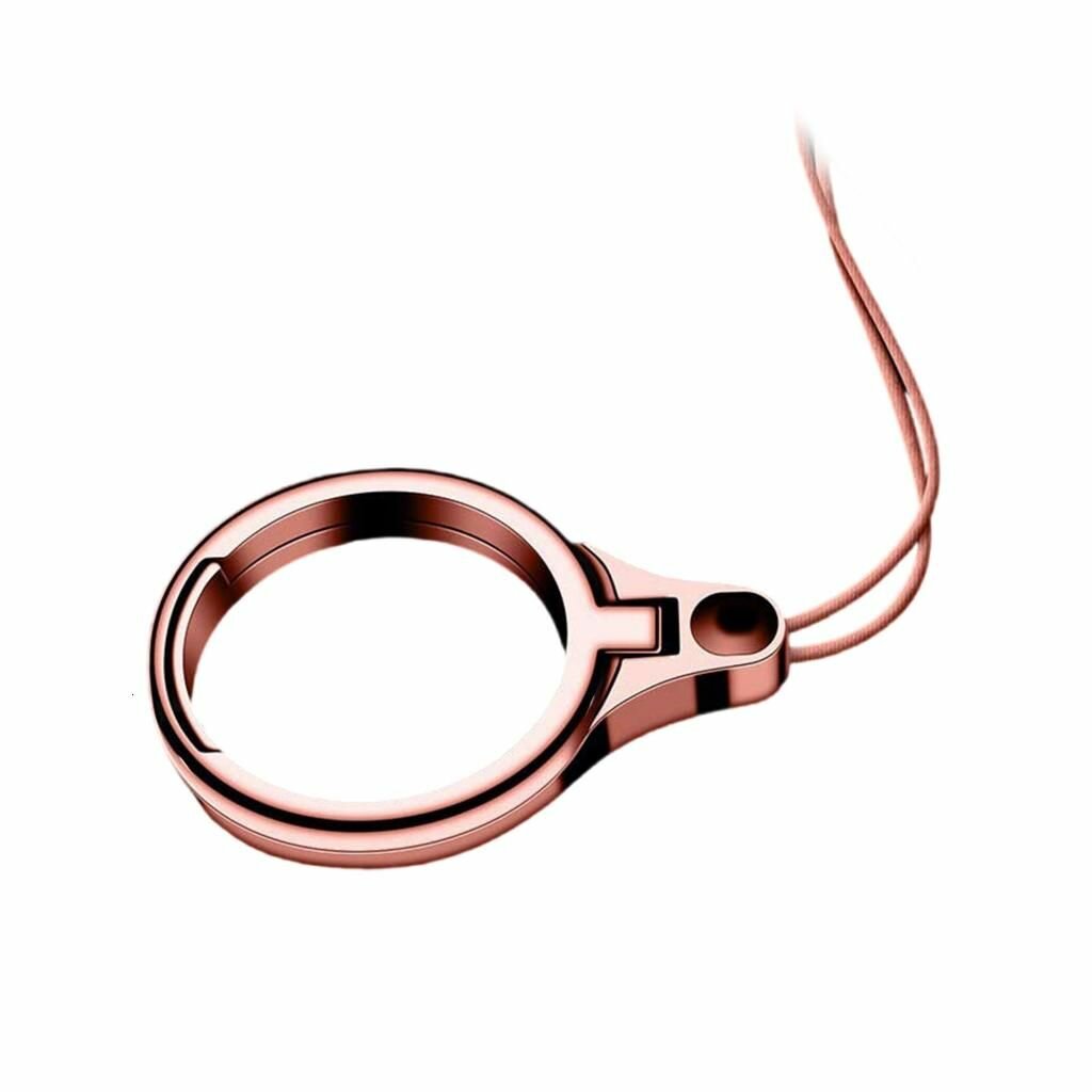 Шнурок для телефона, Держатель для кольца на шнурке мобильного телефона-Розовое золото-Basic