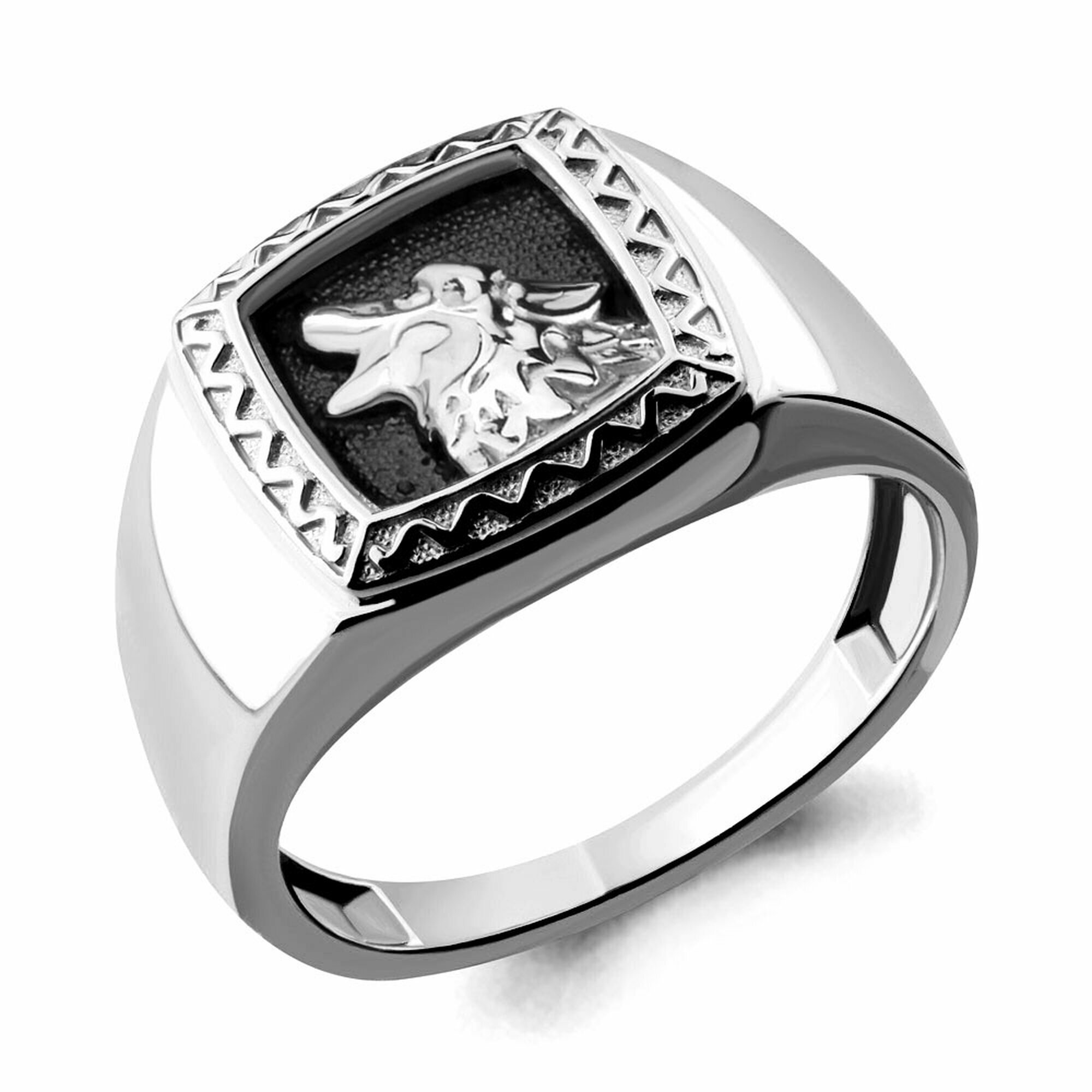 Печатка, серебро, 925 проба, родирование