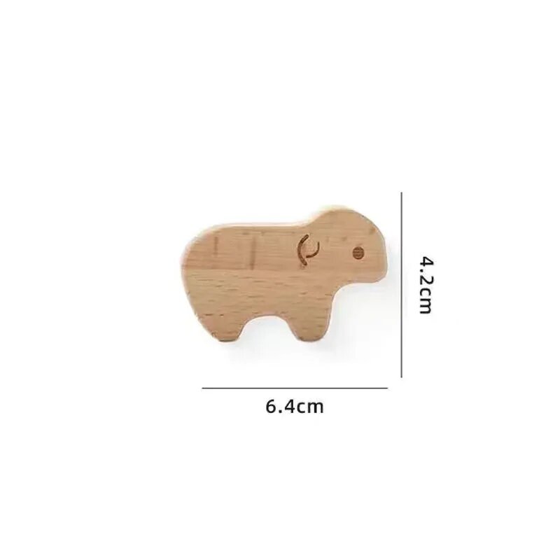 Деревянные ручки для шкафа с животными, декоративные ручки с винтами, деревянные ручки для детской комнаты, шарообразные ручки для мебели для декора