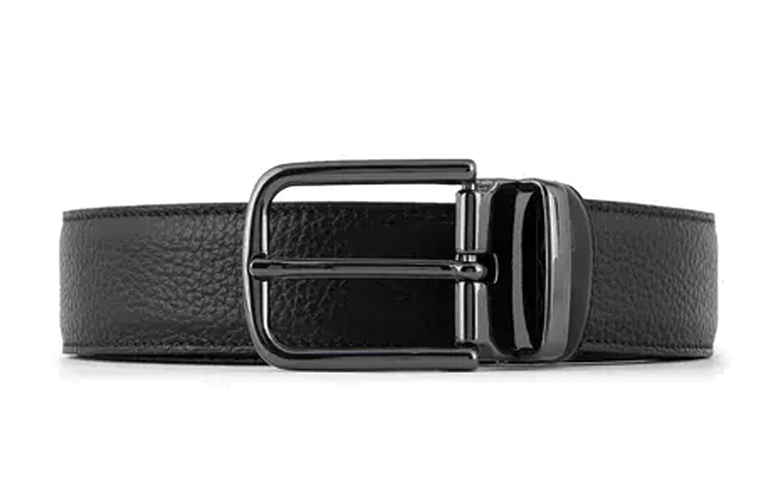 EMPORIO ARMANI Reversible Belt In Pebbled Leather 120