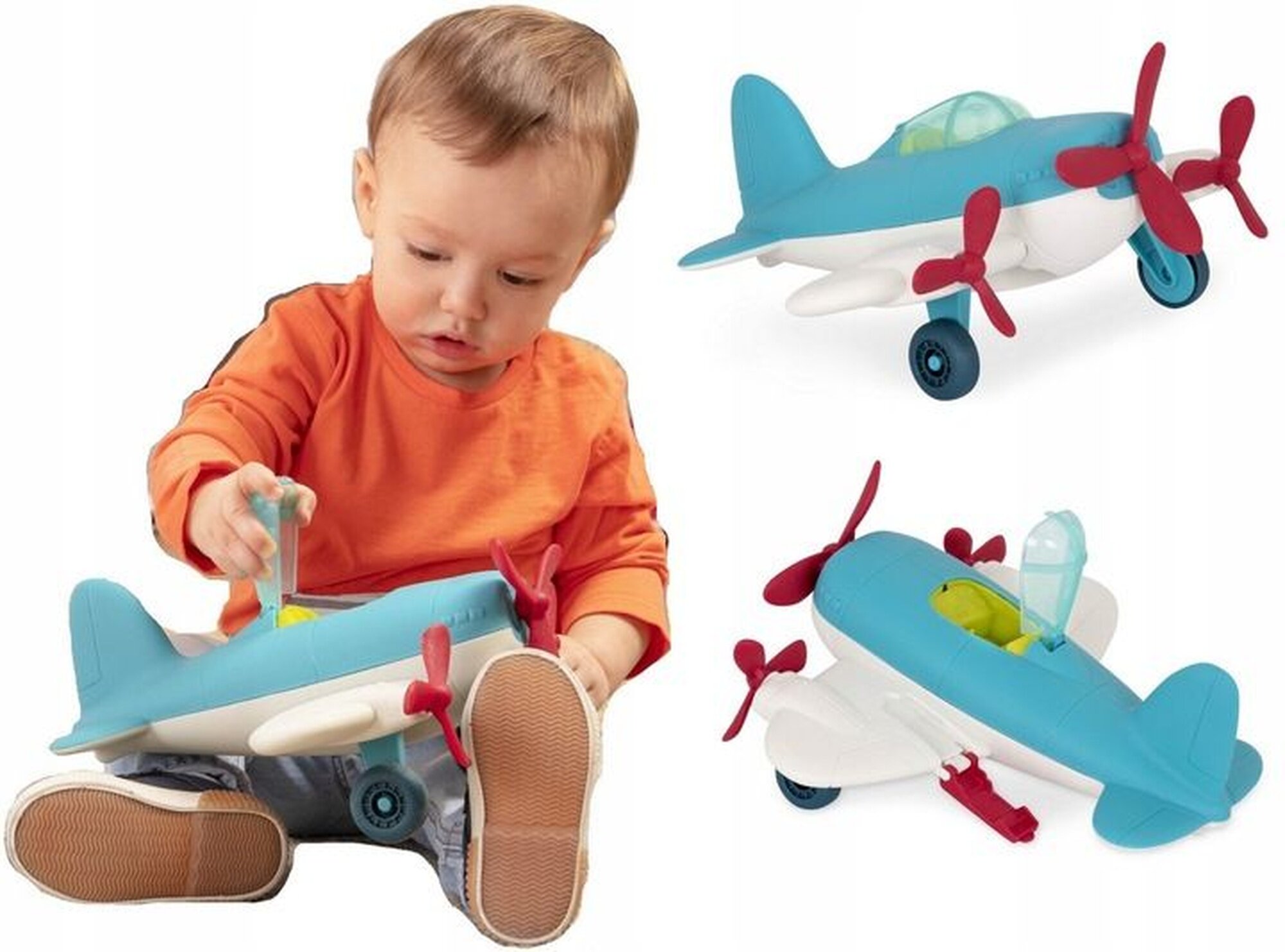 Игрушечный транспорт B. Toys Wonder Wheels - Самолет с открывающейся кабиной - VE1007