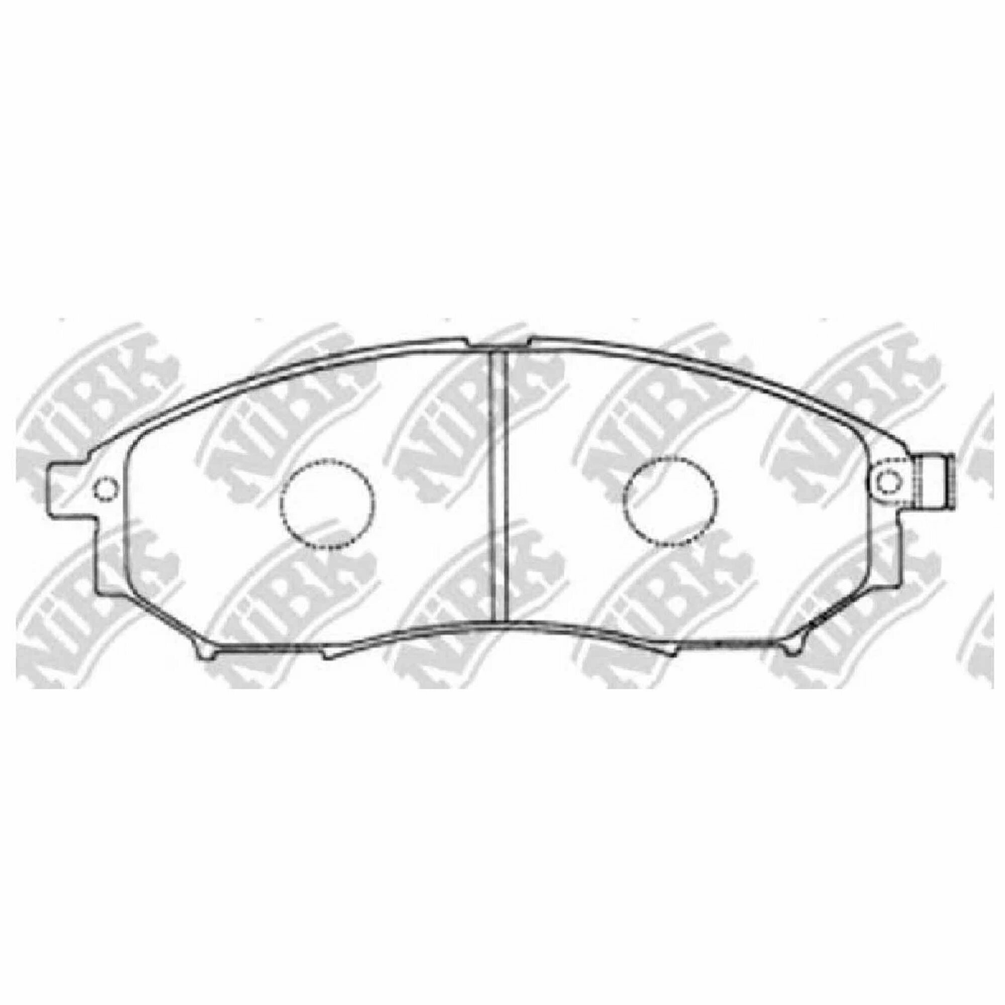 Тормозные колодки передние NIBK PN2444 для а/м NISSAN PATHFINDER, NAVARA, MURANO, QASHQAI