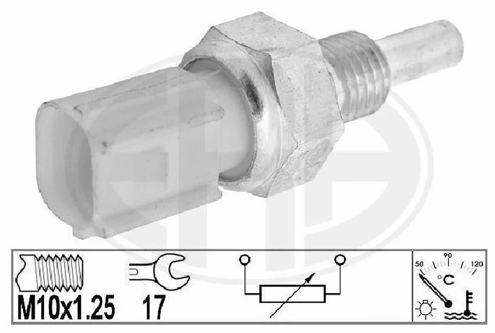Датчик, температура ОЖ HONDA ACCORD/CIVIC/CR-V 08->, ERA, 330870