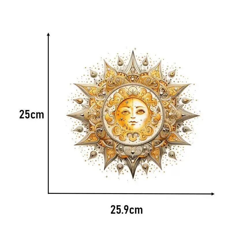 Термонаклейка Солнца и Луны DTF QM00237-10