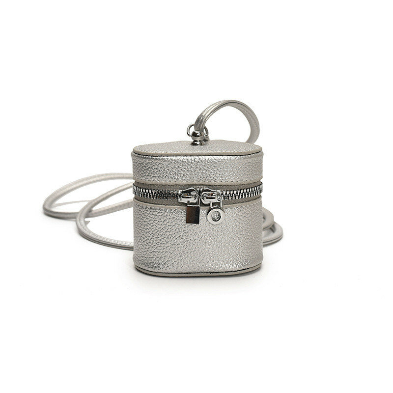 No brand unisex pvc casual carry bag with minimalist design for school, silver