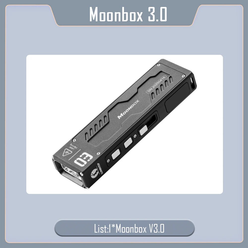 Moonbox 3.0 фонарь, серый, 1200 люмен, Black