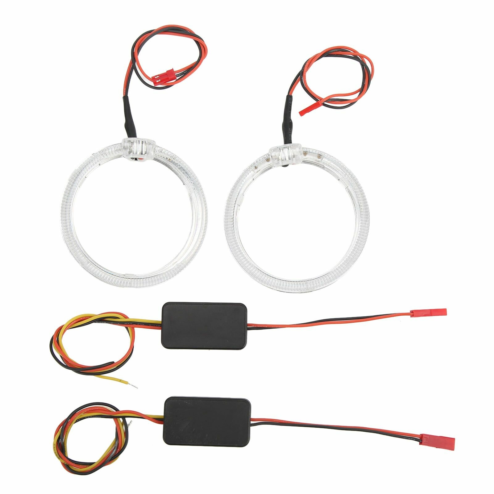 Светодиодные кольца ангельские глазки 95 мм синие 9-36В ДХО, 2 шт