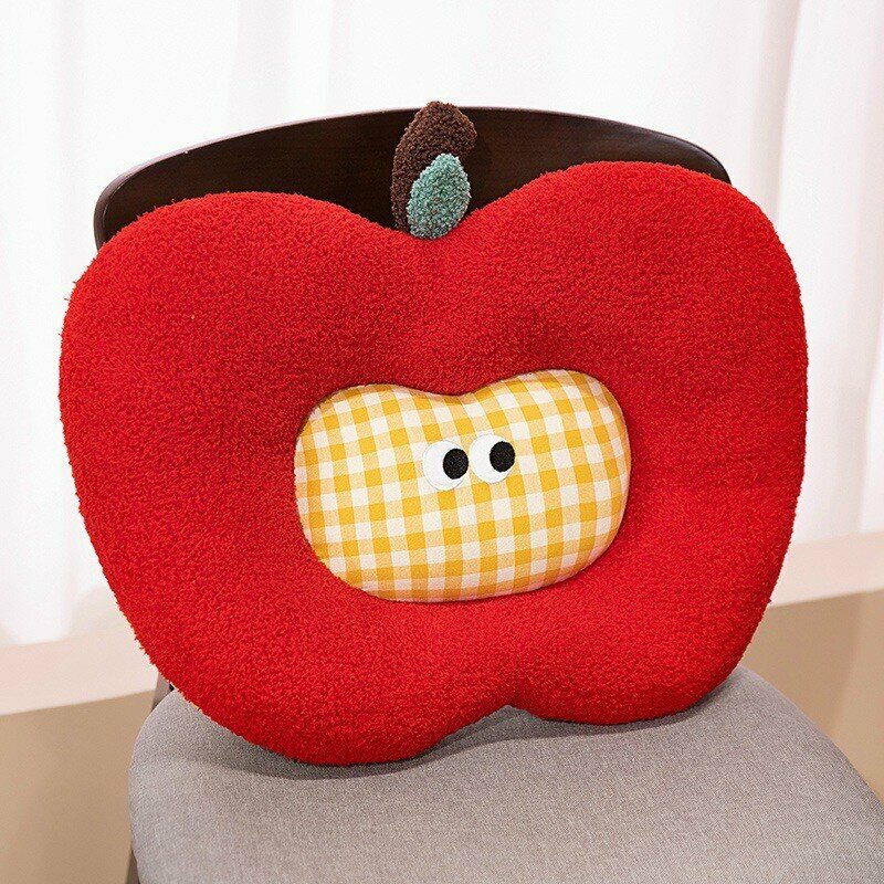 Cozy seat cushion with plush cover for living room and home office support, yellow