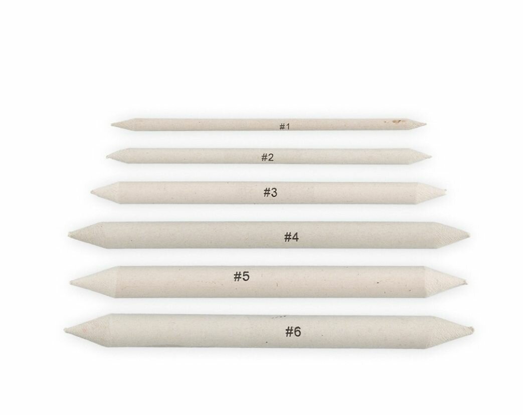 Набор растушевок 6 шт. бумажные