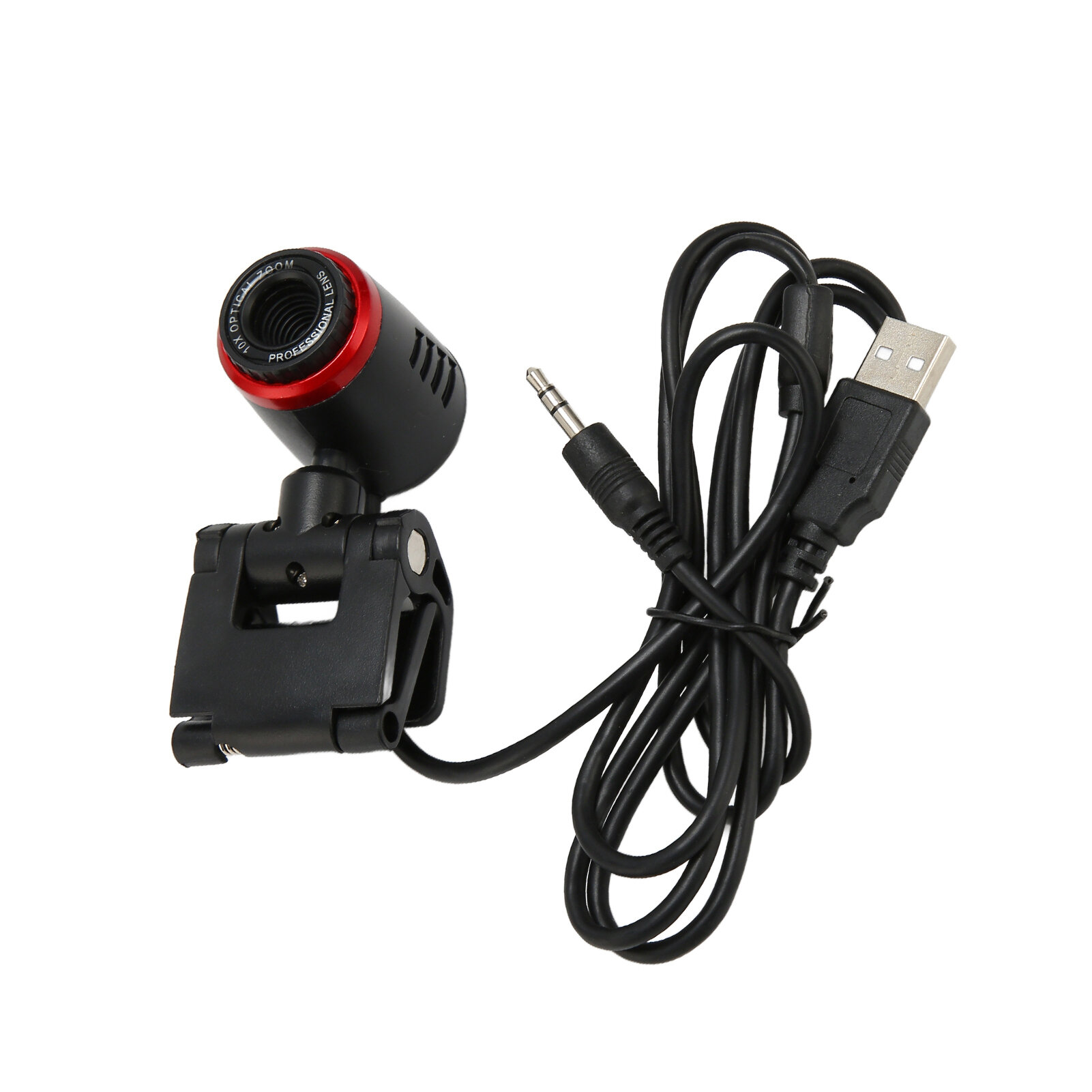 Веб-камера USB 2.0 с микрофоном, HD-камера, обзор 360 градусов, для компьютера, ПК, ноутбука, Skype/MSN