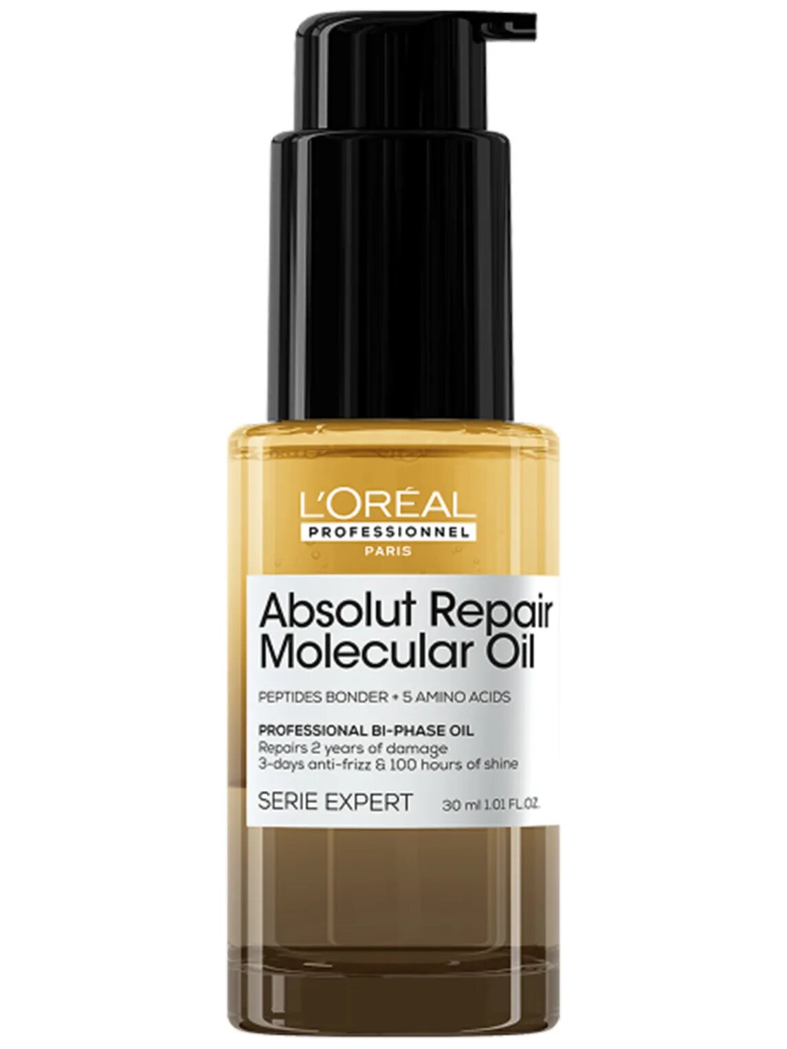 Масло L'Oreal "Absolut Repair", для всех типов волос, двухфазное, 30 мл