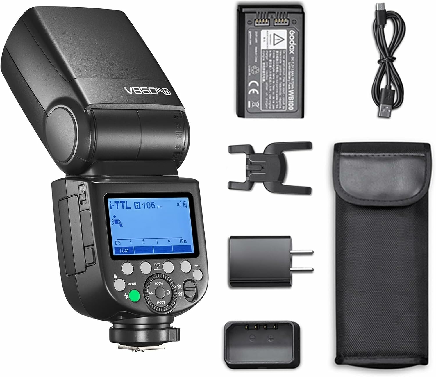 Вспышка накамерная Godox V860III-N для Nikon, 2,4G HSS с, 10 уровней светодиодной имитации света