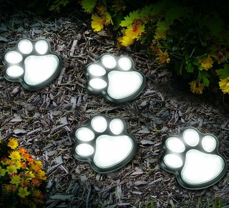 Садовые светильники на солнечных батареях 4 шт./лапа светильник уличный