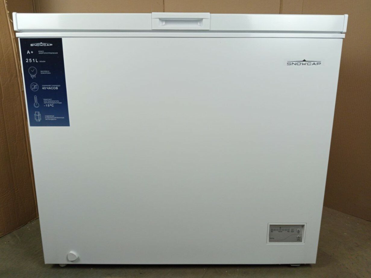 Морозильный ларь Snowcap CF-250, белый, электронное управление, 250 л, A+