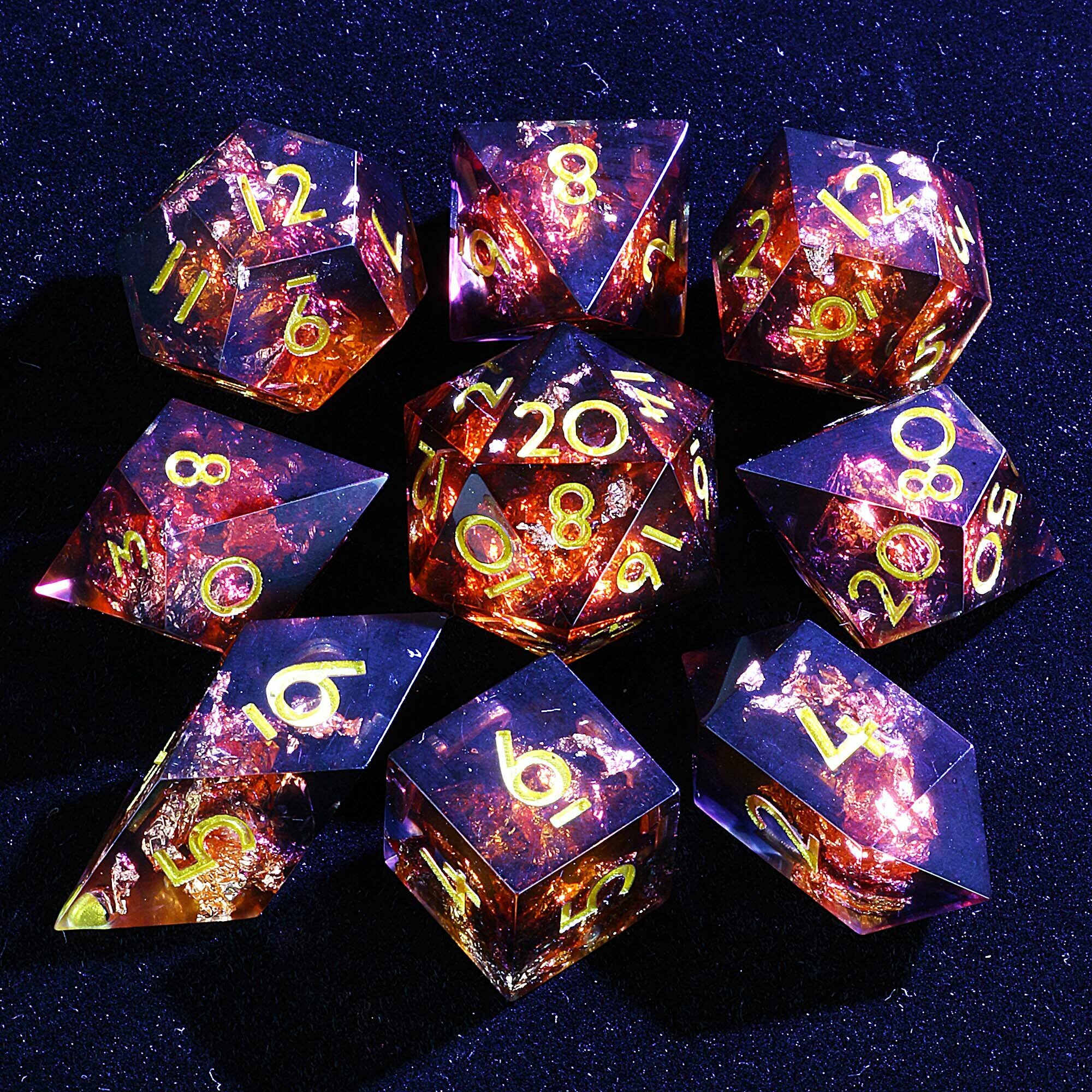 Наборы из 9 полиэдрических костей D&D: Завет Короля Ночи | Dice Sets Dungeons & Dragons RPG