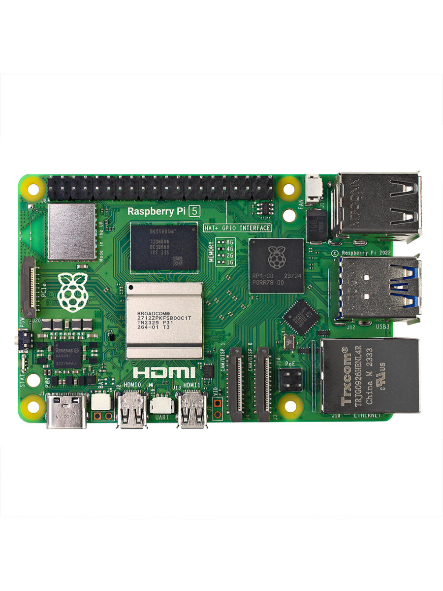 Набор Raspberry Pi 5 Intro Kit, 4GB RAM, ARM Cortex A76, 4 ядра, 2.4 ГГц — фото 1