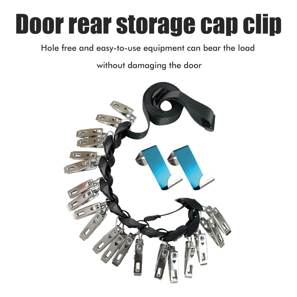 Органайзер для кепок и шапок с 20 карманами для спортивных головных уборов, вешаемый шкаф, хранение бейсболок и зимних шапок