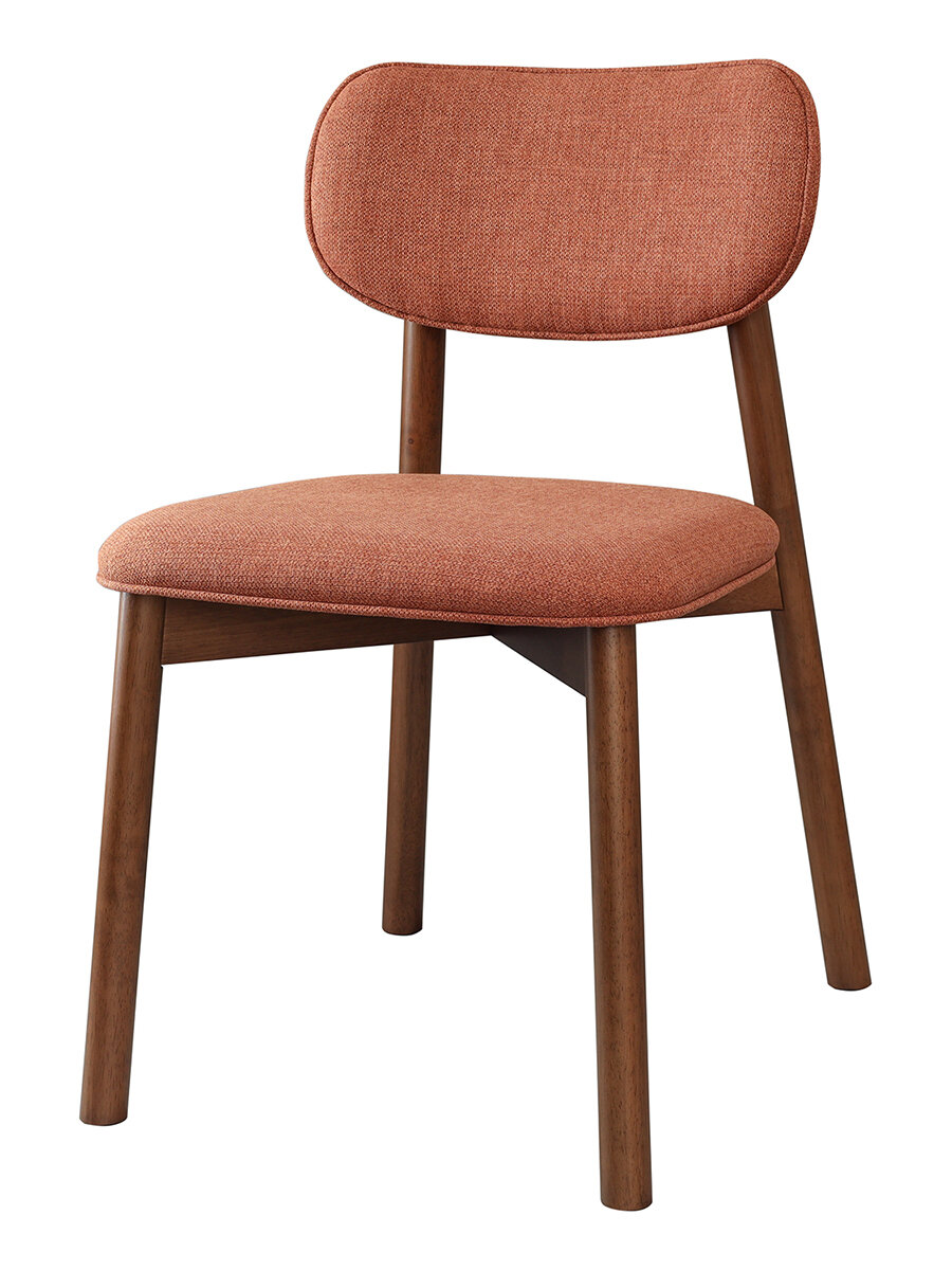 Стул Union кухонный мягкий рогожка терракота Designboom