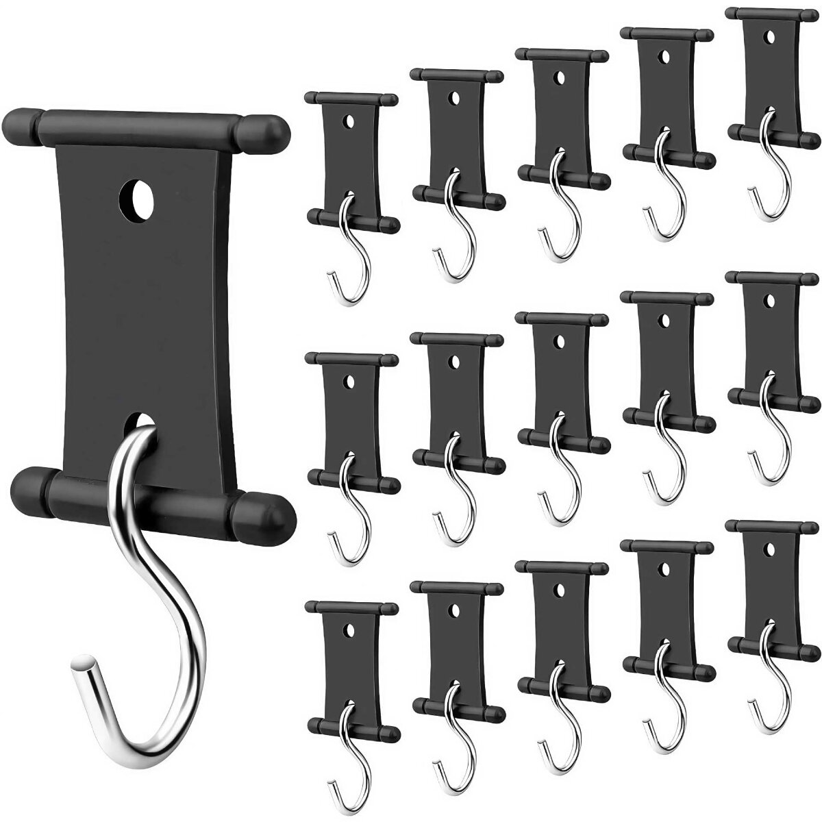 16шт Легкие Крючки Для Тента RV, Пластиковые и Металлические Легкие Вешалки Для Вечеринки RV, Легкие Крючки Для Кемпинга, Легкие Крючки для Навеса, Легкие Крючки для Палатки, Домашние Вечерние, Легкие Вешалки Для Кемпинга на открытом воздухе